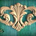 Grand Sweeping Scrolls Wood Carving Ornate Home Accent, Opulent Wood ...