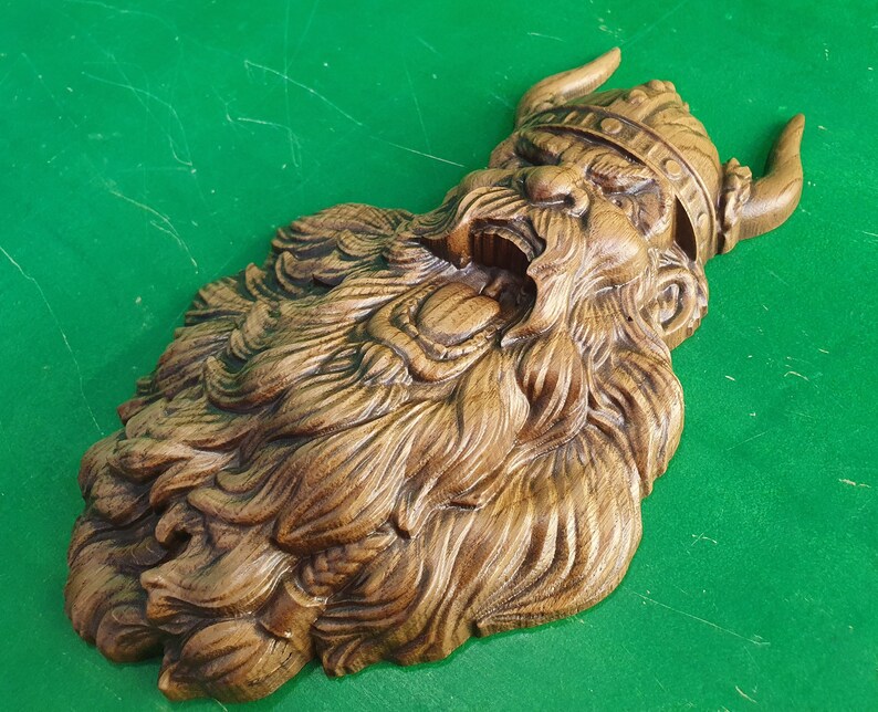 Viking Celtic Yarl Face, North Mythology, Viking Head, Vi King Art ...