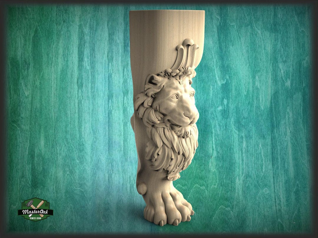 Legs Lion Claws and Lion Head, 1 Piece, Classic Style Lion Feet ...