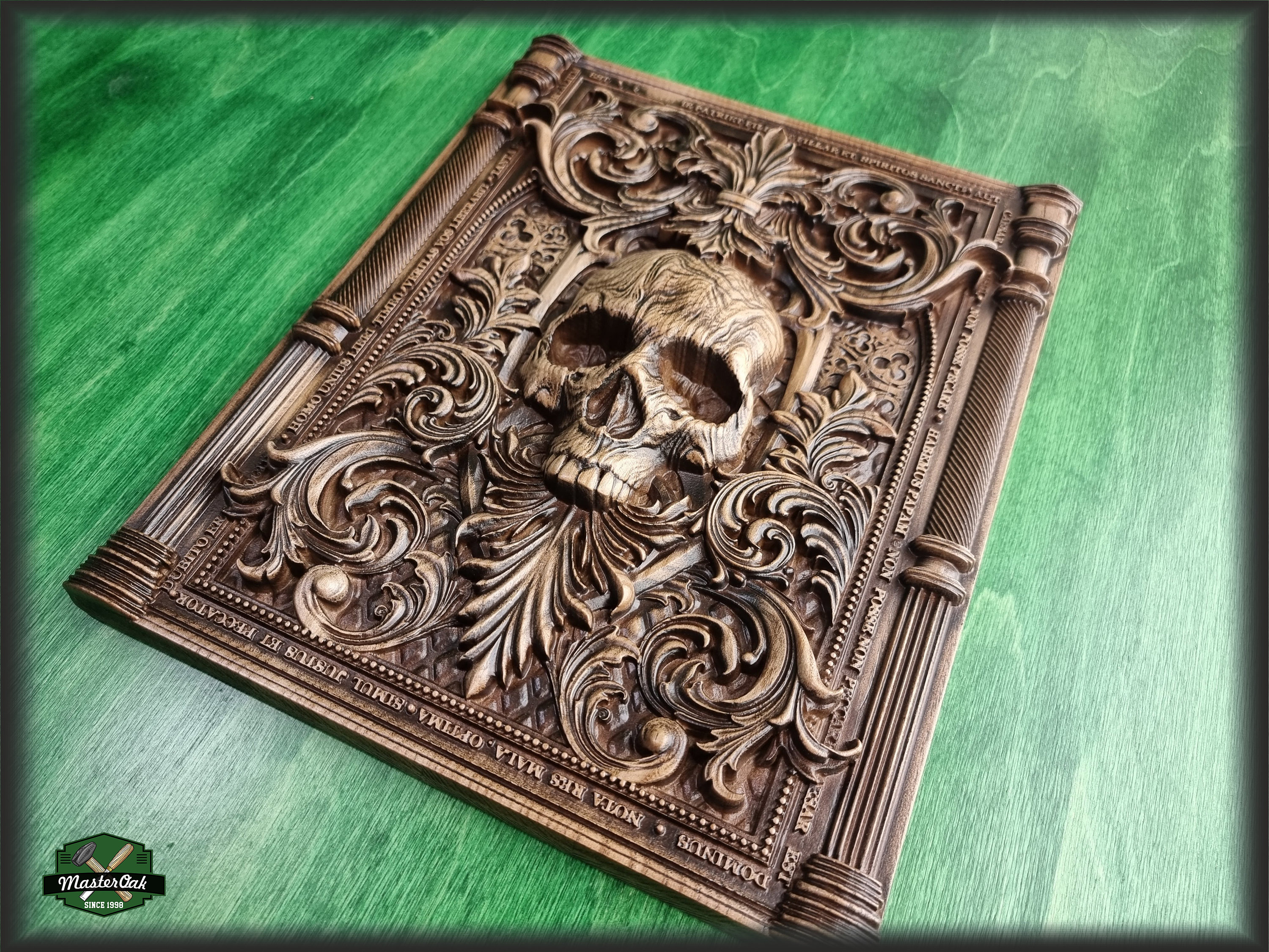 Skull Carved Panel Made of Wood Wood Wall Art Carved Skull - Etsy