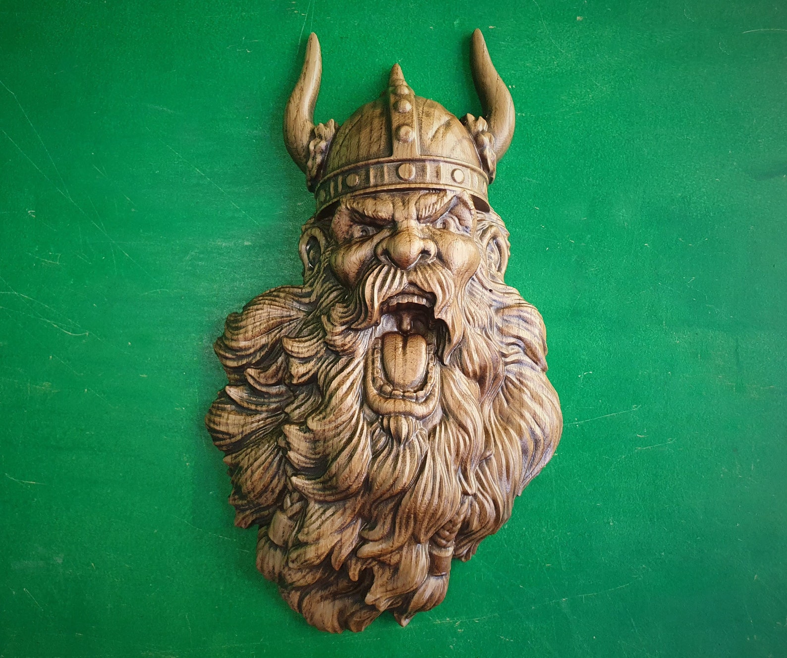 Viking Celtic Yarl Face, North Mythology, Viking Head, Vi King Art ...
