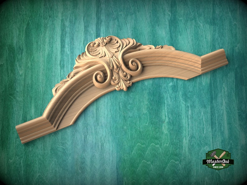 Carved Arched Element of Wood 1pc Home Wall Embellishments - Etsy