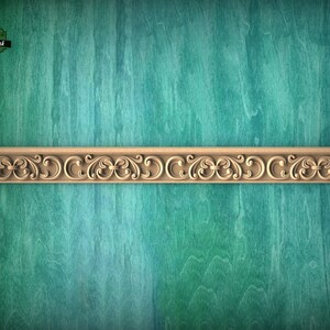 Hand-carved Classical Molding 40" From Wood, Wooden Floral Moulding ...