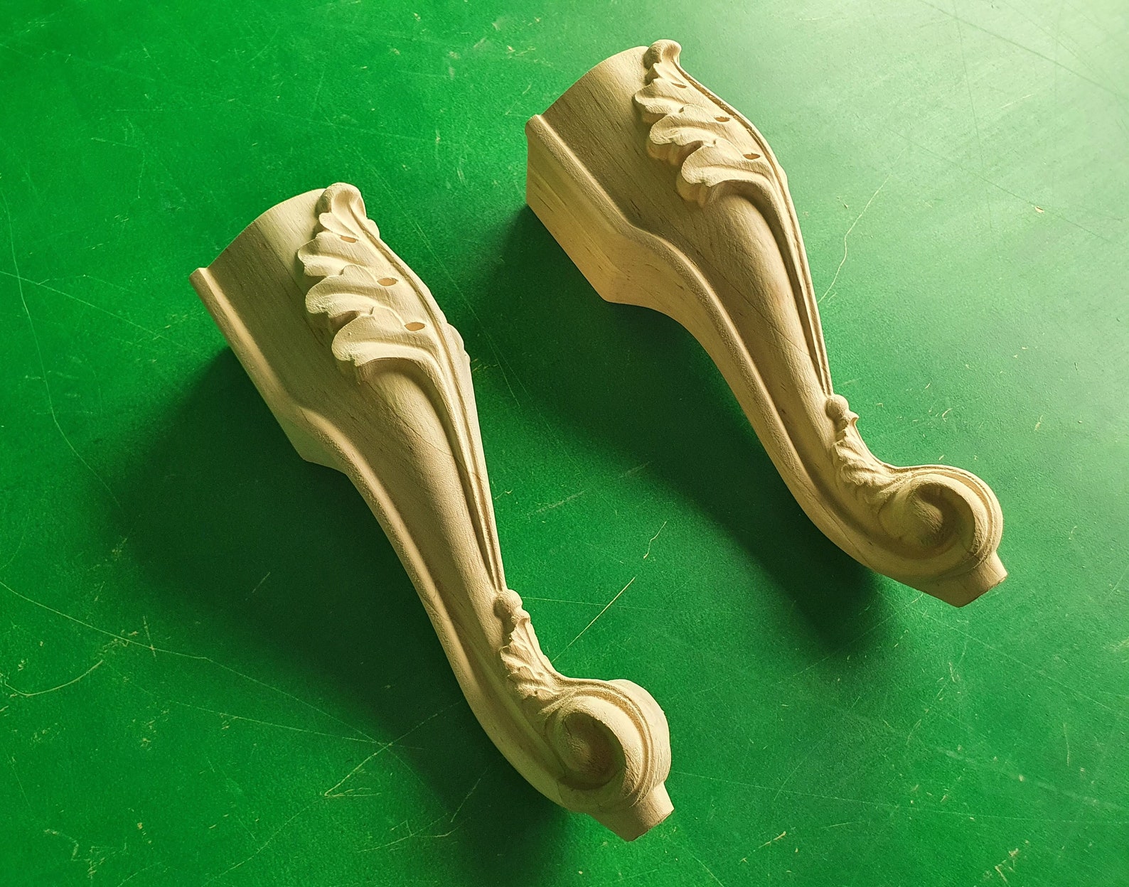 Pair of Beautiful Carved Legs Set 2pc Classic Style Legs | Etsy