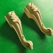 Pair of Beautiful Carved Legs, Set 2pc, Classic Style Legs, Baroque ...