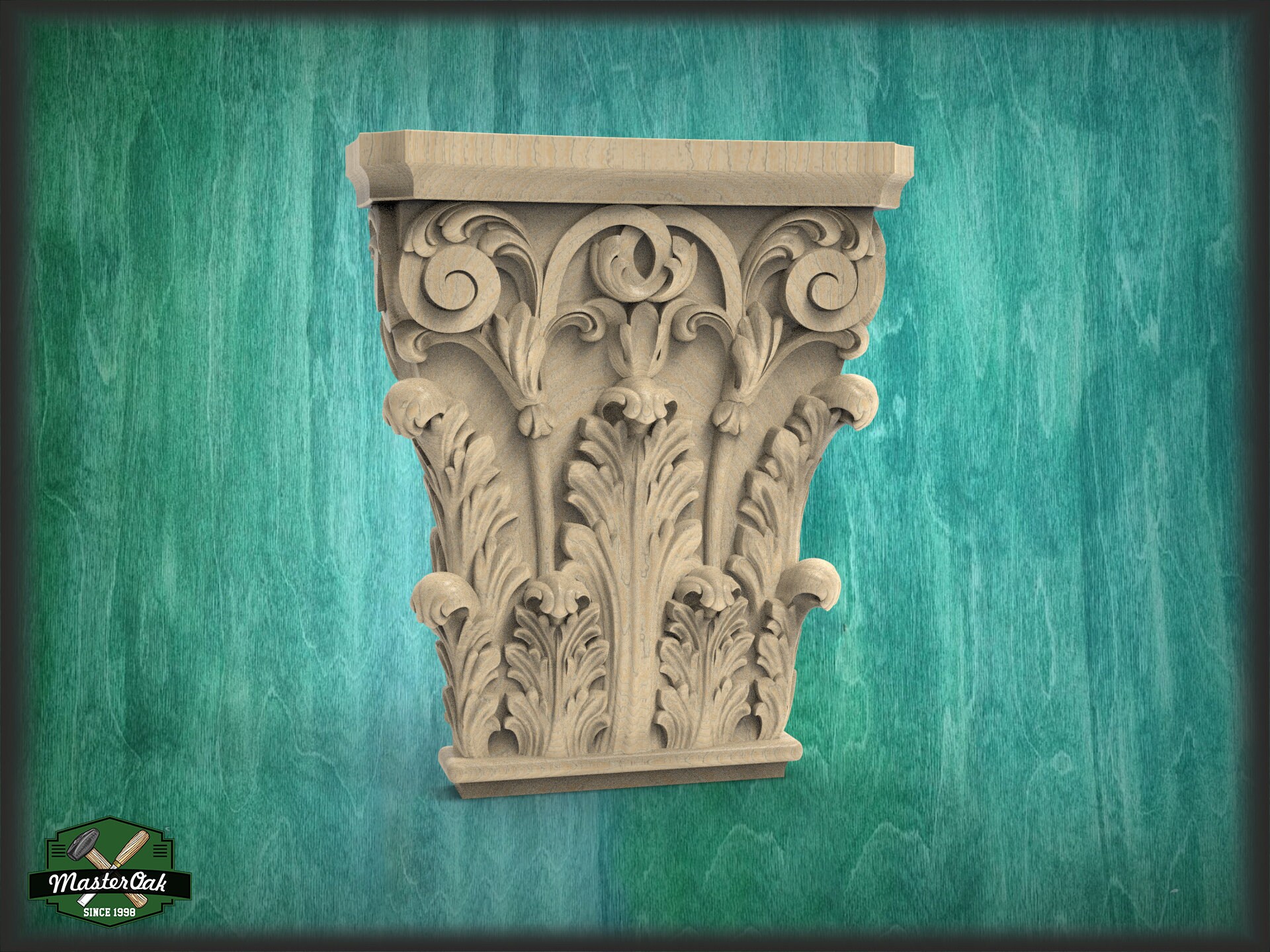 Neoclassical Solid Wood Capitel 1pc Carved Capital Decor - Etsy