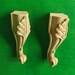 Pair of Beautiful Carved Legs, Set 2pc, Classic Style Legs, Baroque ...