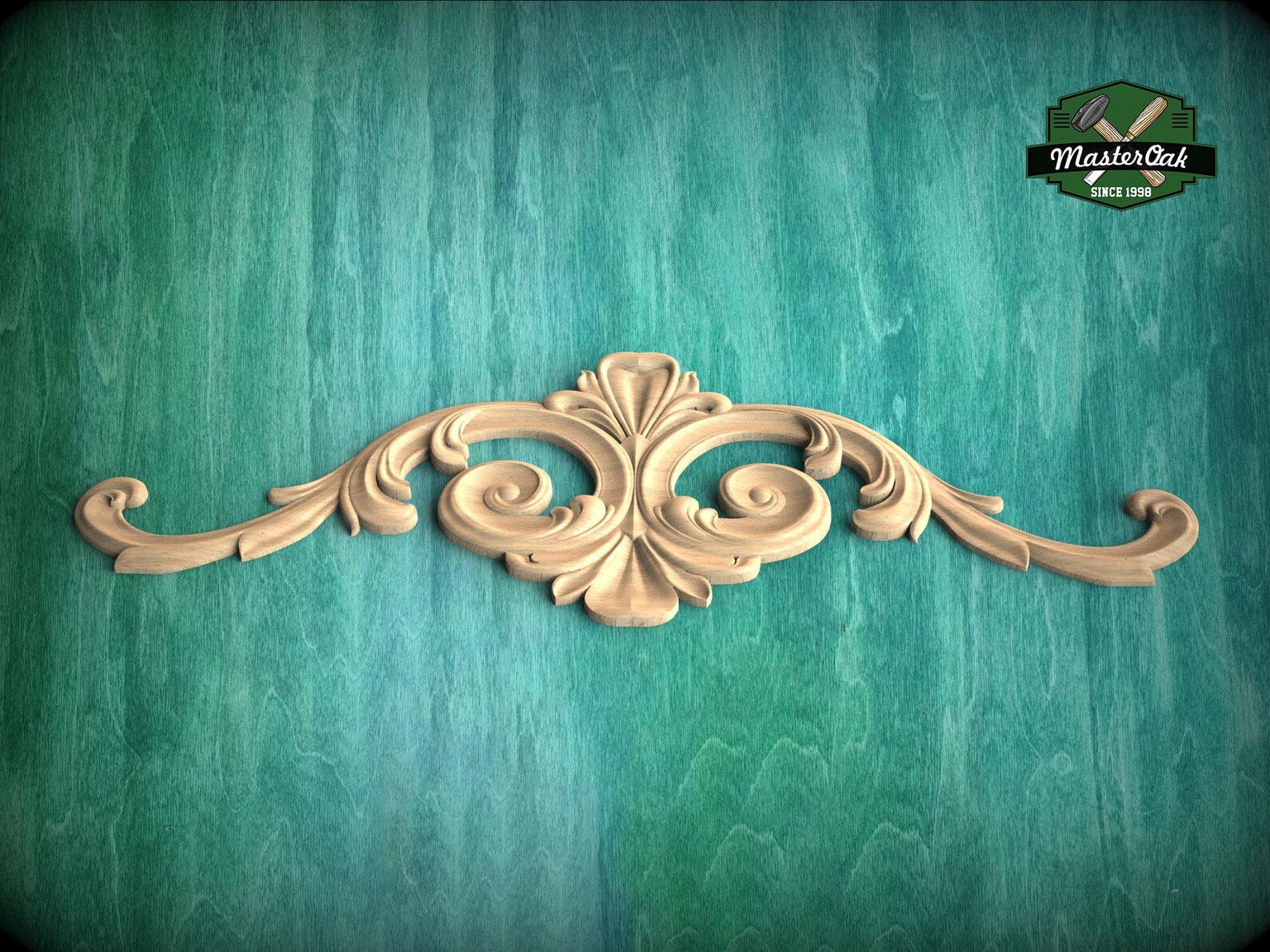 Elegant Curved Volute Wood Applique – Refined Decor Accent, Furniture ...