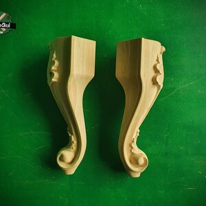 Pair of Beautiful Carved Legs, Set 2pc, Classic Style Legs, Baroque ...