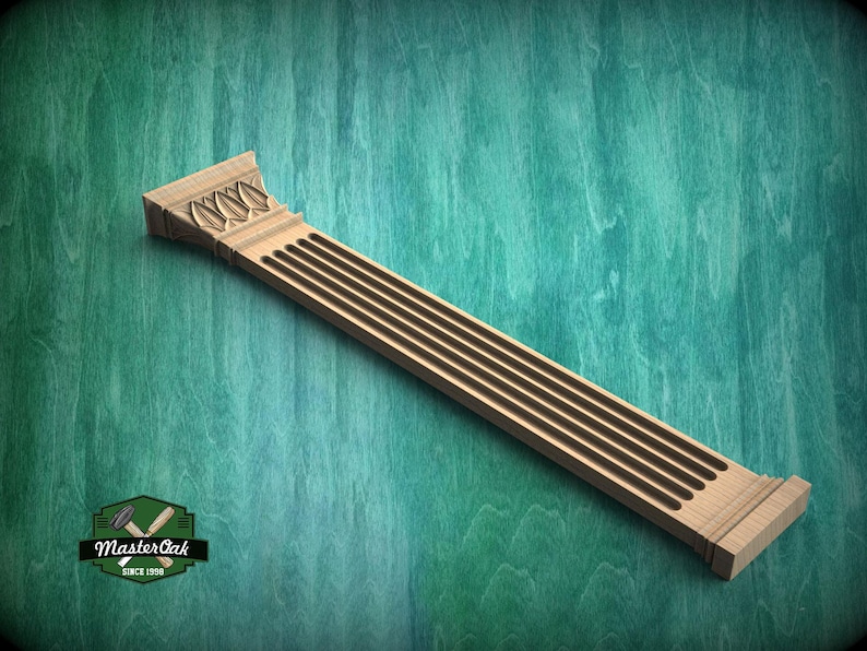 Regal Fluted Wooden Carved Pilaster (flat Back Columns), Classical Wood ...