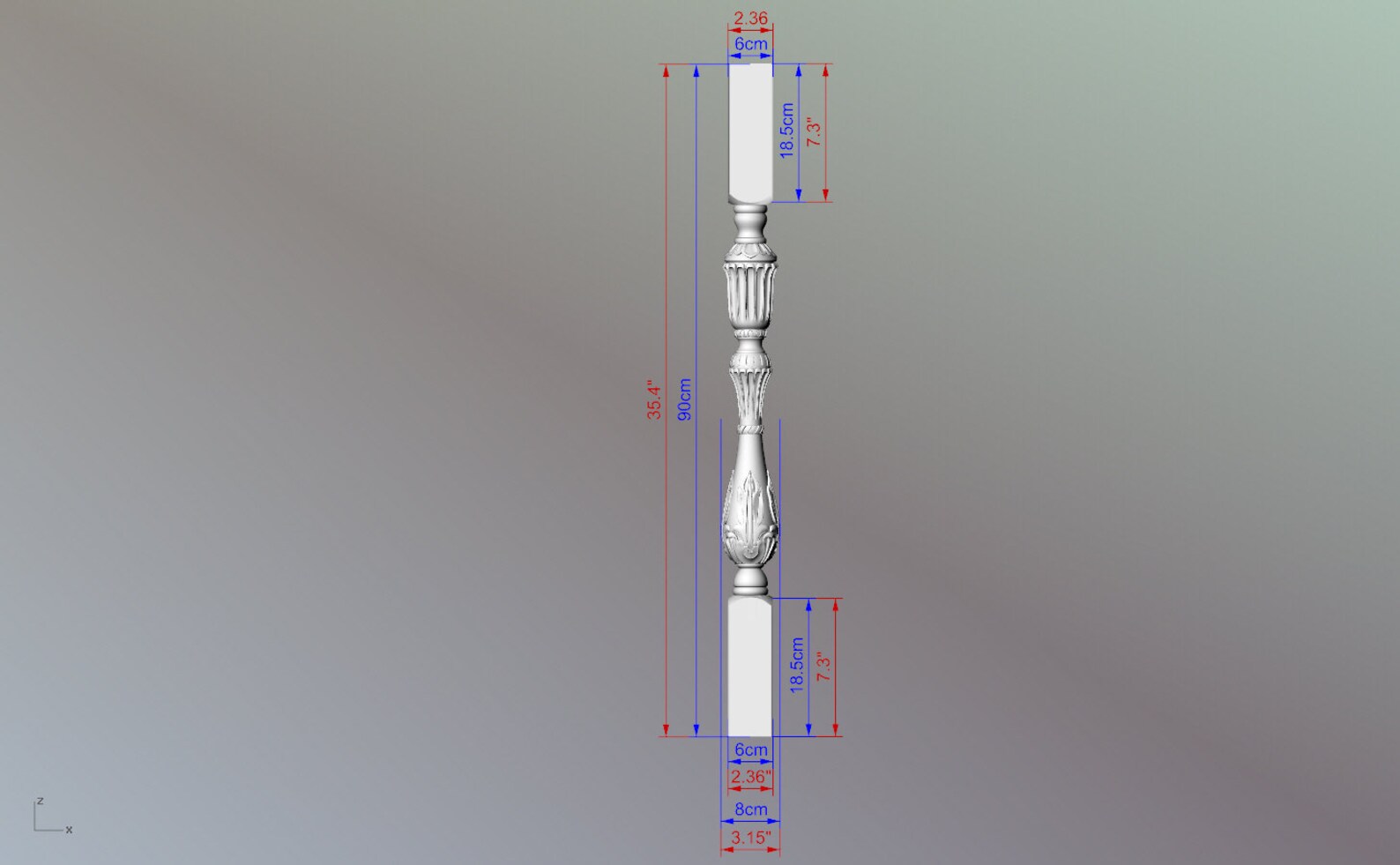 Luxury Carved Wooden Baluster for Stairs Carved Banister of | Etsy