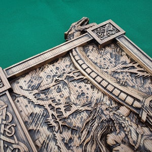 Thor Statue, Ragnarok, Mjollnir, Norse Gods, Wood Carving Altar Heathen ...