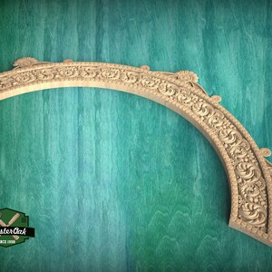 Ornate Elegance: Classical Wooden Archway, 1pc, Unpainted, Home Wall ...