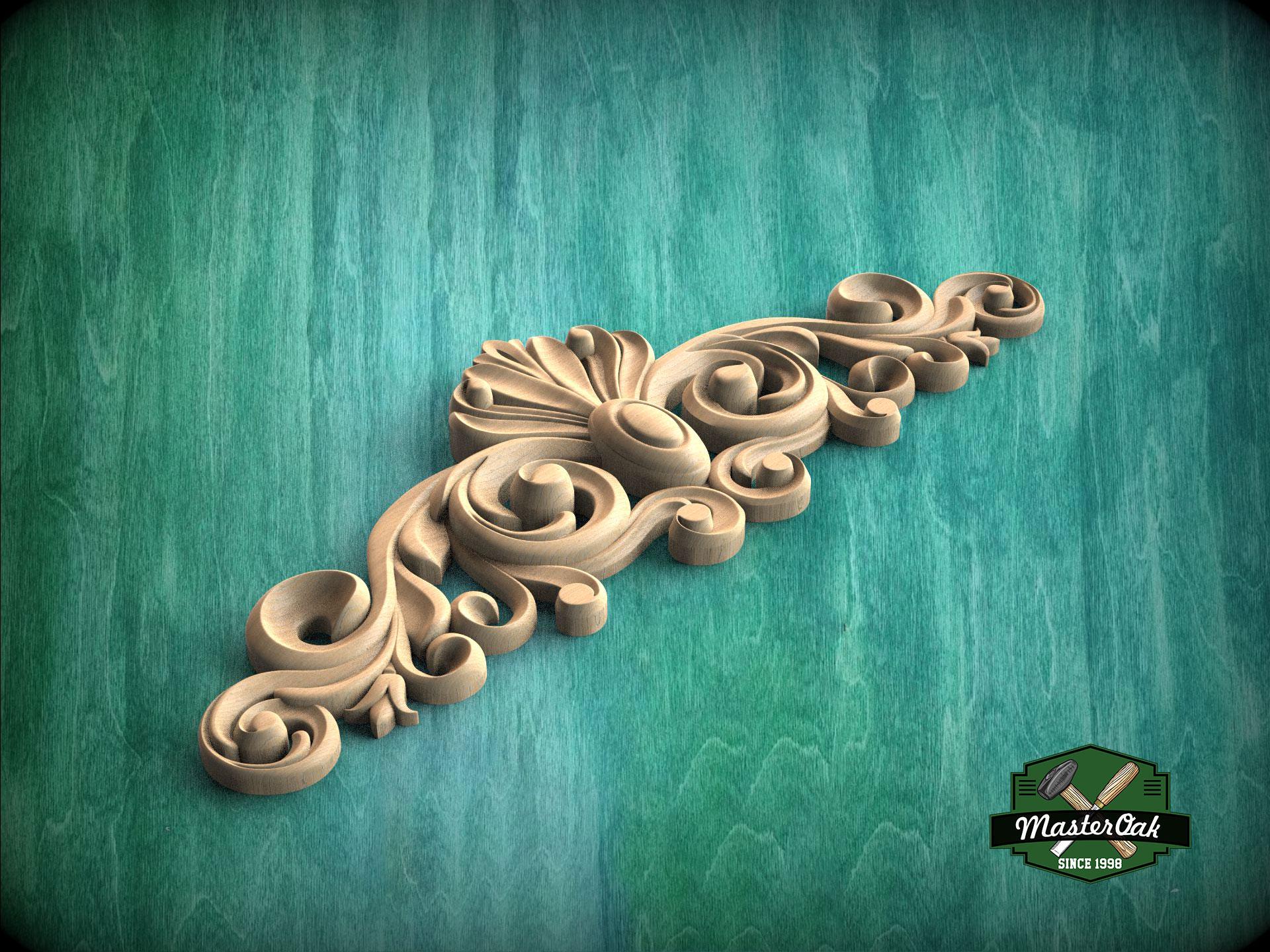 Fan Scroll Ornament – Decorative Accent - Etsy