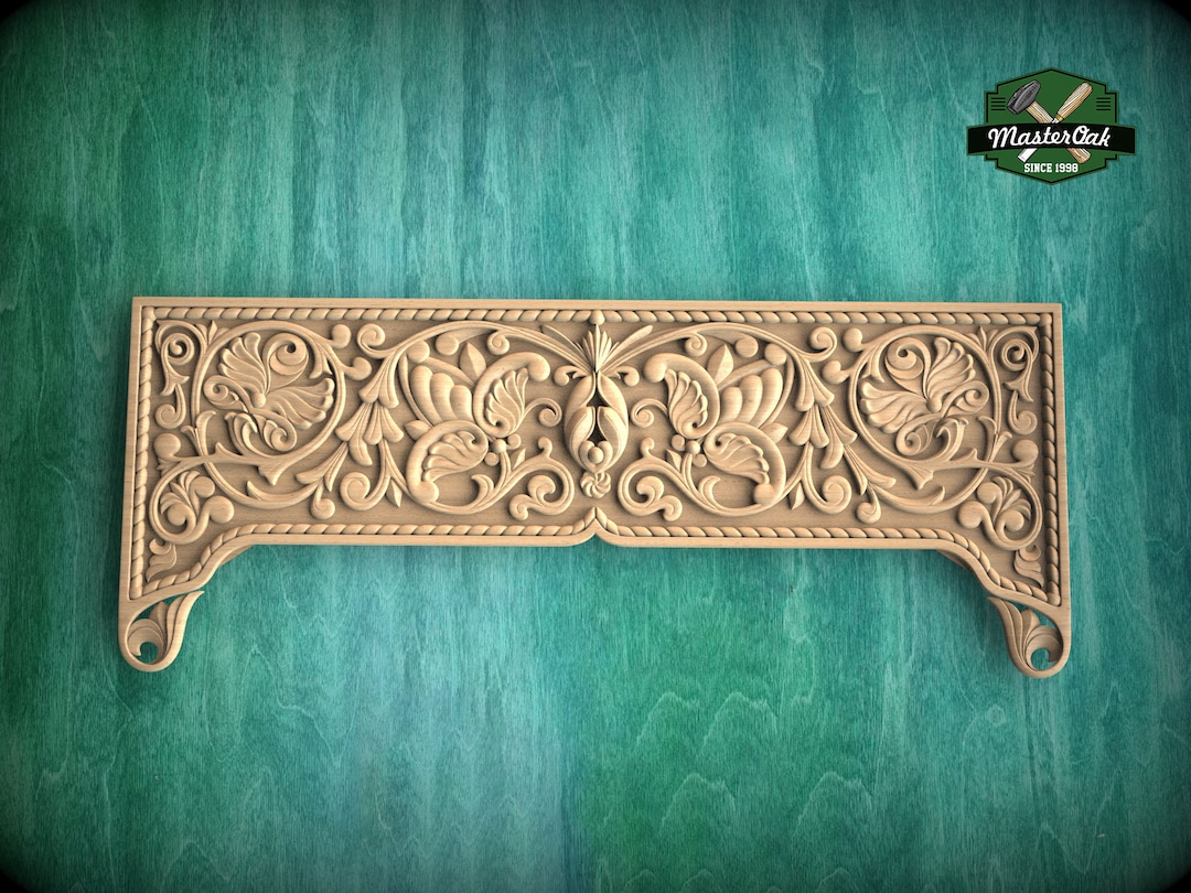 Victorian Scrollwork Wooden Panel for Antique-inspired Decor, 1pc ...