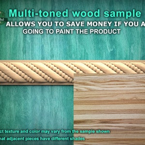 Classic Twisted Rope Wooden Moulding – Decorative Frieze Element, 40 ...