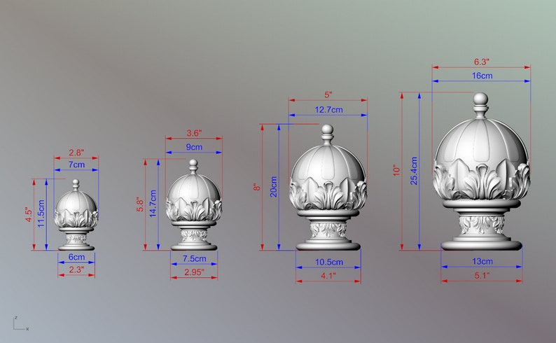 Decorative Architectural Wooden Finial Staircase Newel Post - Etsy