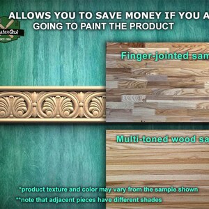 Greek Revival Wood Trim – Classical Acanthus Leaf Carved Moulding, 40 ...