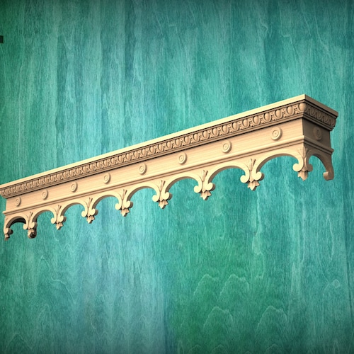 Wooden Window Pelmet Cornice Board Baroque Pelmet Antique - Etsy