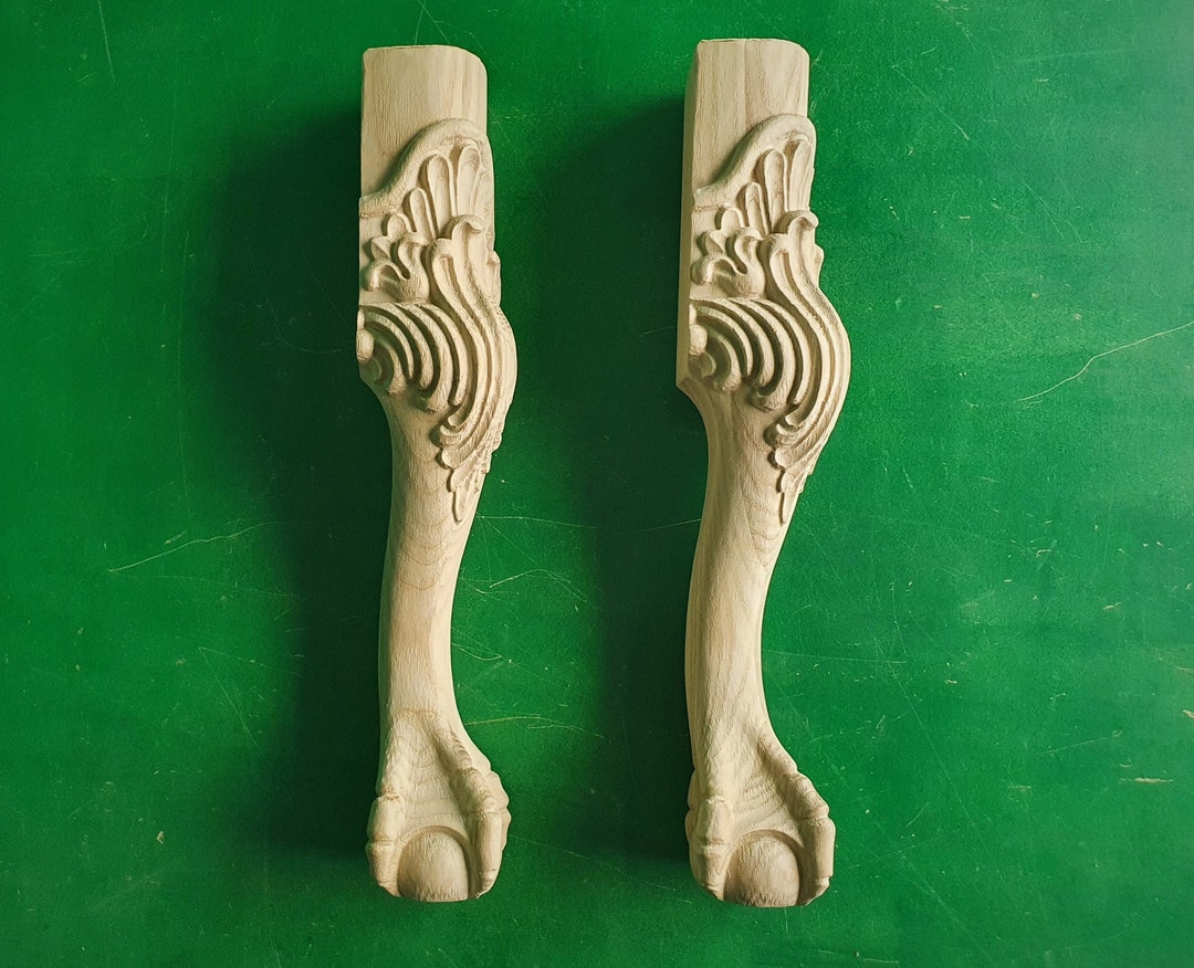 Legs With Eagle's Claws, Set 2pc, Classic Style Legs, Baroque Legs ...