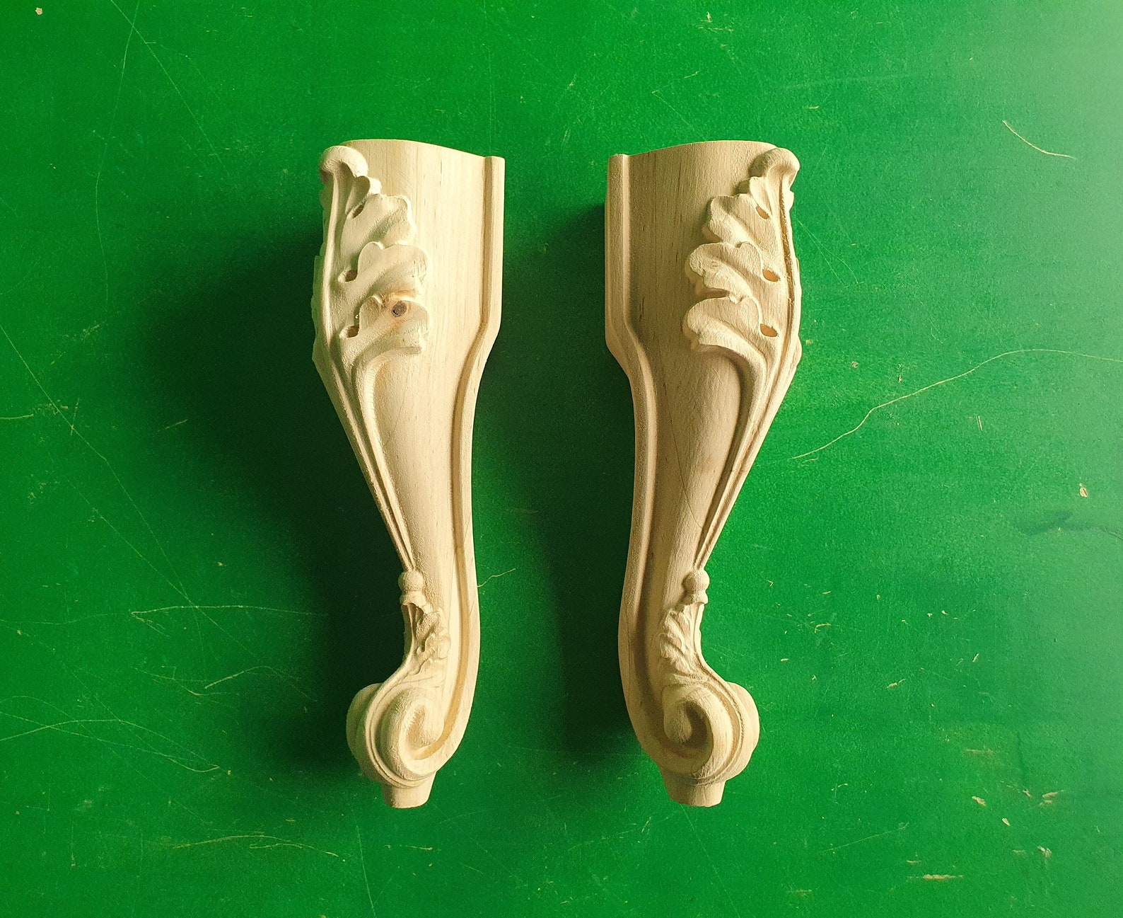 Pair of Beautiful Carved Legs Set 2pc Classic Style Legs | Etsy
