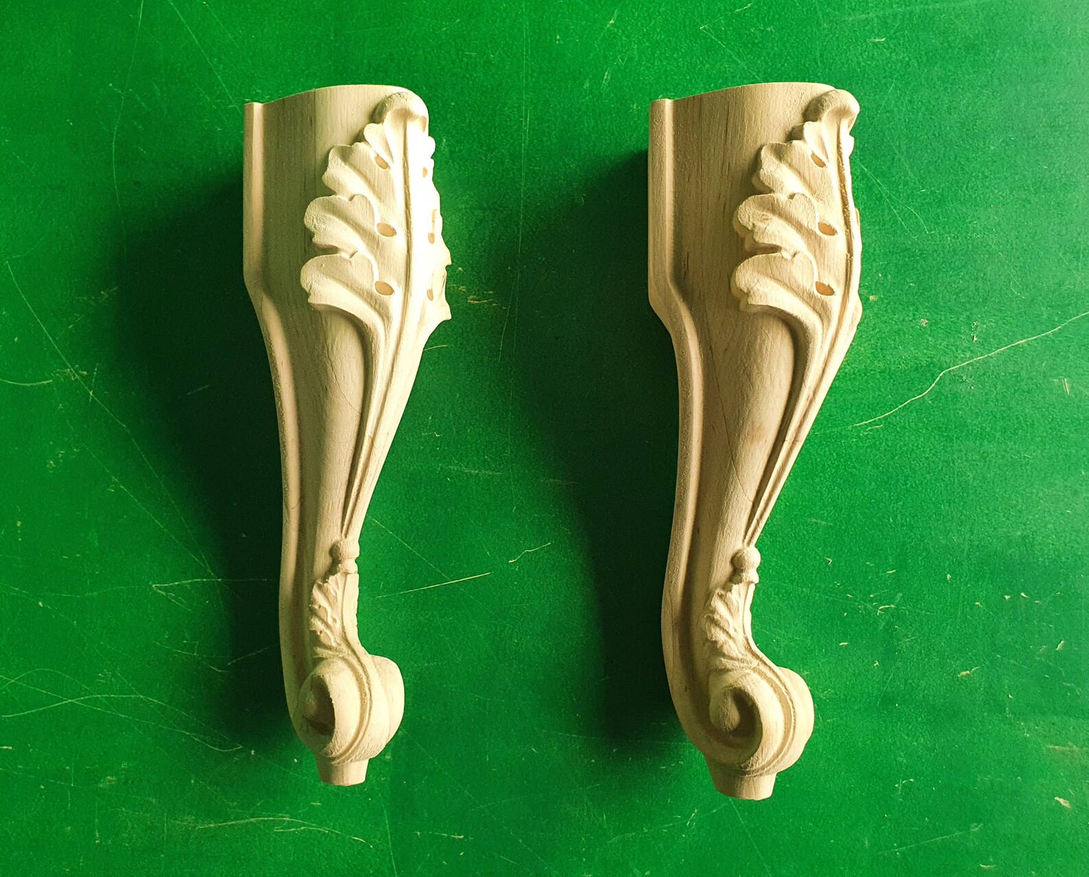 Pair of Beautiful Carved Legs Set 2pc Classic Style Legs | Etsy
