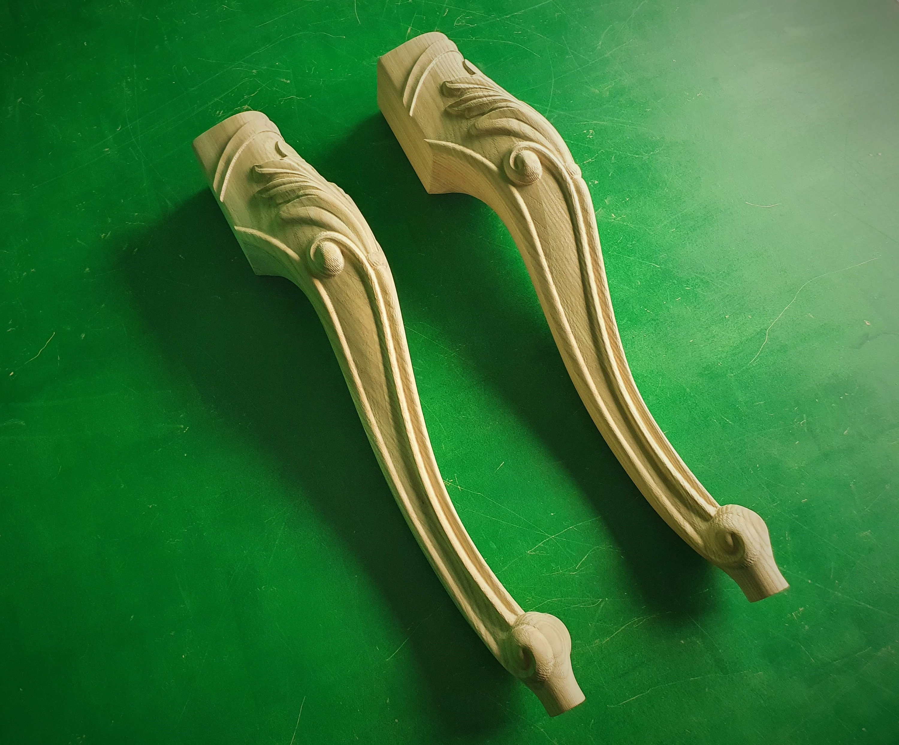 Beautiful Carved Cabriole Legs Set 2pc for the Table - Etsy