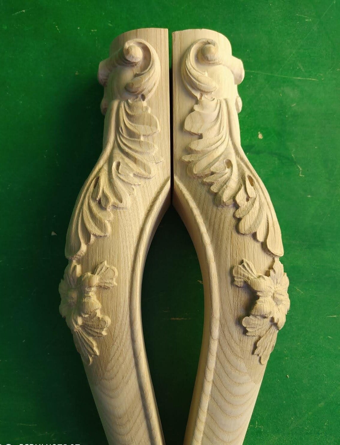 Carved Cabriole Legs Set 2pc for the Table Classic Style - Etsy