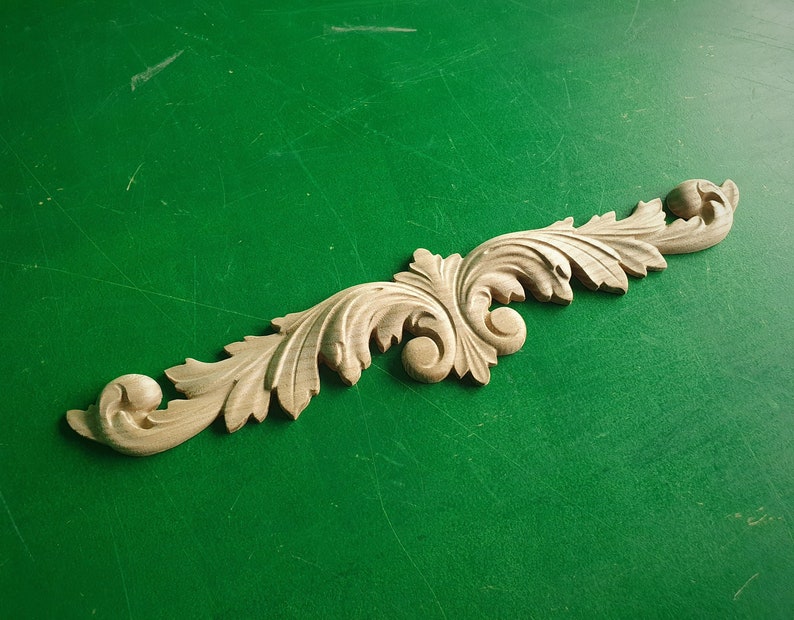 Carved Leaves Onlay 1pc Home Wall Embellishments Furniture - Etsy
