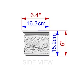 Wooden Window Pelmet, Cornice Board, Baroque Pelmet, Antique Classic ...