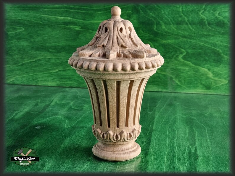 Carved Newel Post Caps Ornate Decorative Newel Post Wooden - Etsy