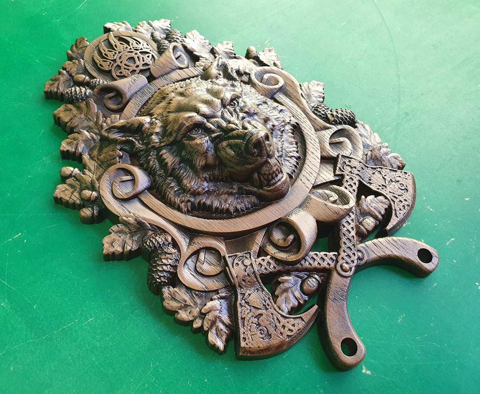 Viking Wolf FENRIR Odin's Wolf Fenrir on Viking Shield - Etsy Canada