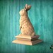 Rabbit Version 2 Wooden Finial for Staircase Newel Post, Rabbit Finial ...
