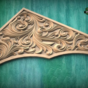 Antique Style Arched Hardwood Wood Trim, 1pc, Home Wall Decoration ...