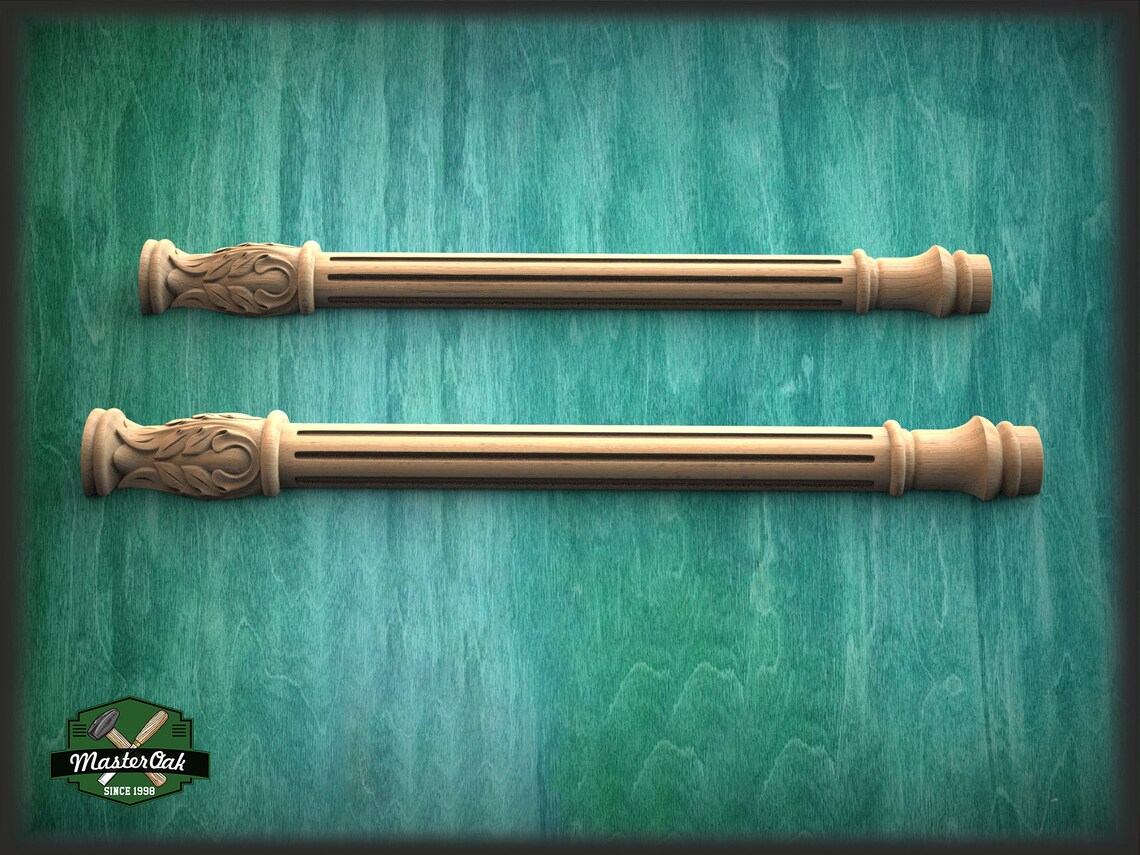 Half Column Pilasters for Fireplace Set 2pc Pair of Carved - Etsy