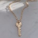 Gold Key Necklace, Key Necklace, Gold Pendant, Gold Key, Gold Filled ...