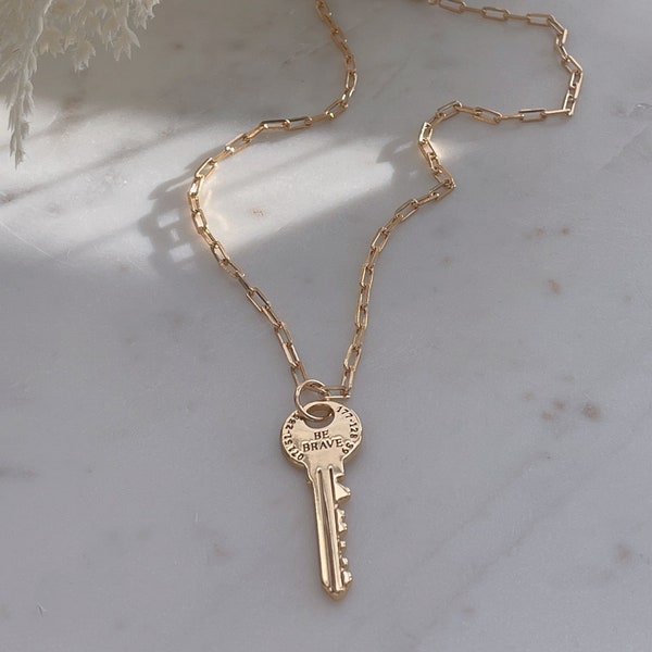 Key Necklace - Etsy