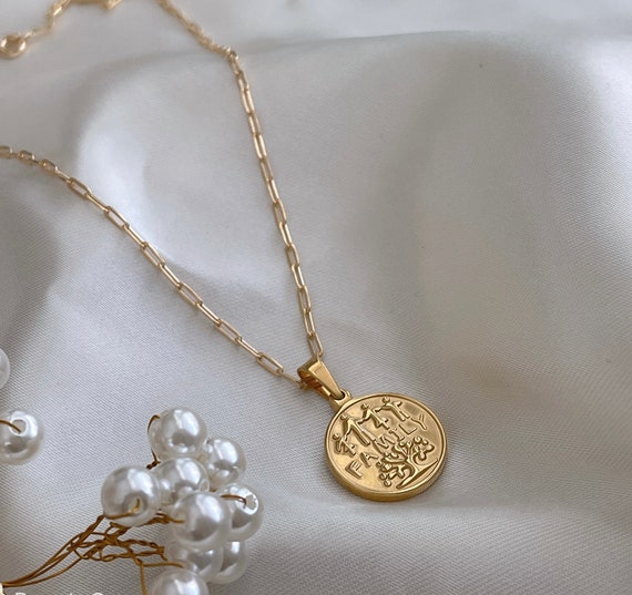 Tree of Life Family Necklace Tree Coin Necklace Family - Etsy