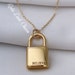 Gold Set Lock Key Gold Filled Set Lock and Key 18K GF - Etsy