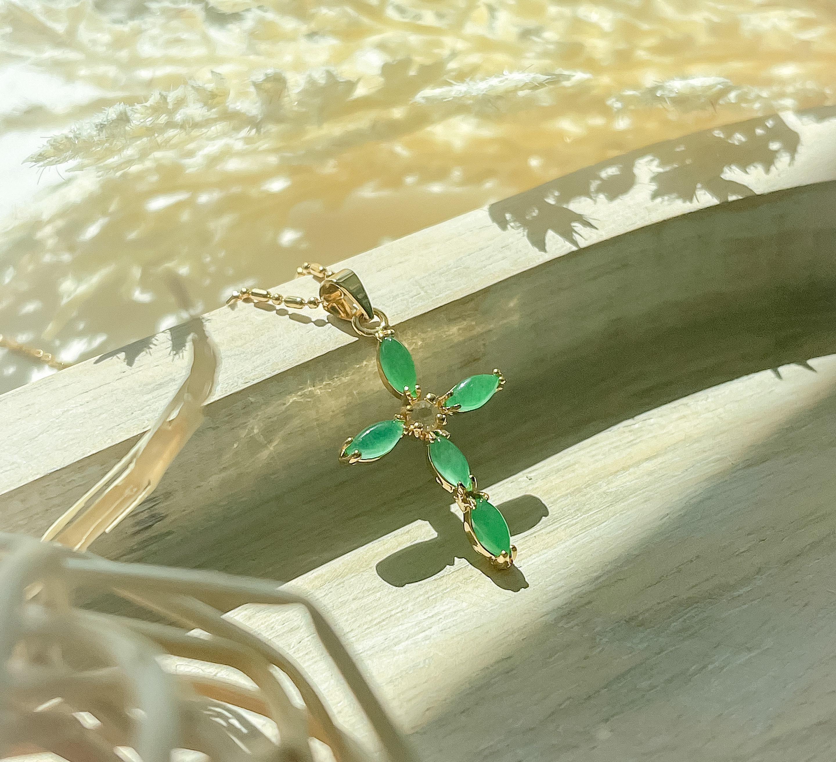 Cross Necklace Jade Cross Necklace Protection Necklace - Etsy