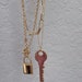 Gold Set Lock Key Gold Filled Set Lock and Key 18K GF - Etsy
