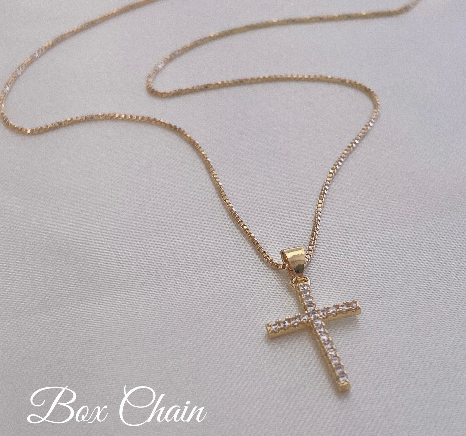 Cross Necklace, Dainty Cross Necklace, Protection Necklace, Tiny Cross ...