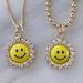 Smile Face Necklace Smiley Happy Face Necklace Smile Daisy - Etsy