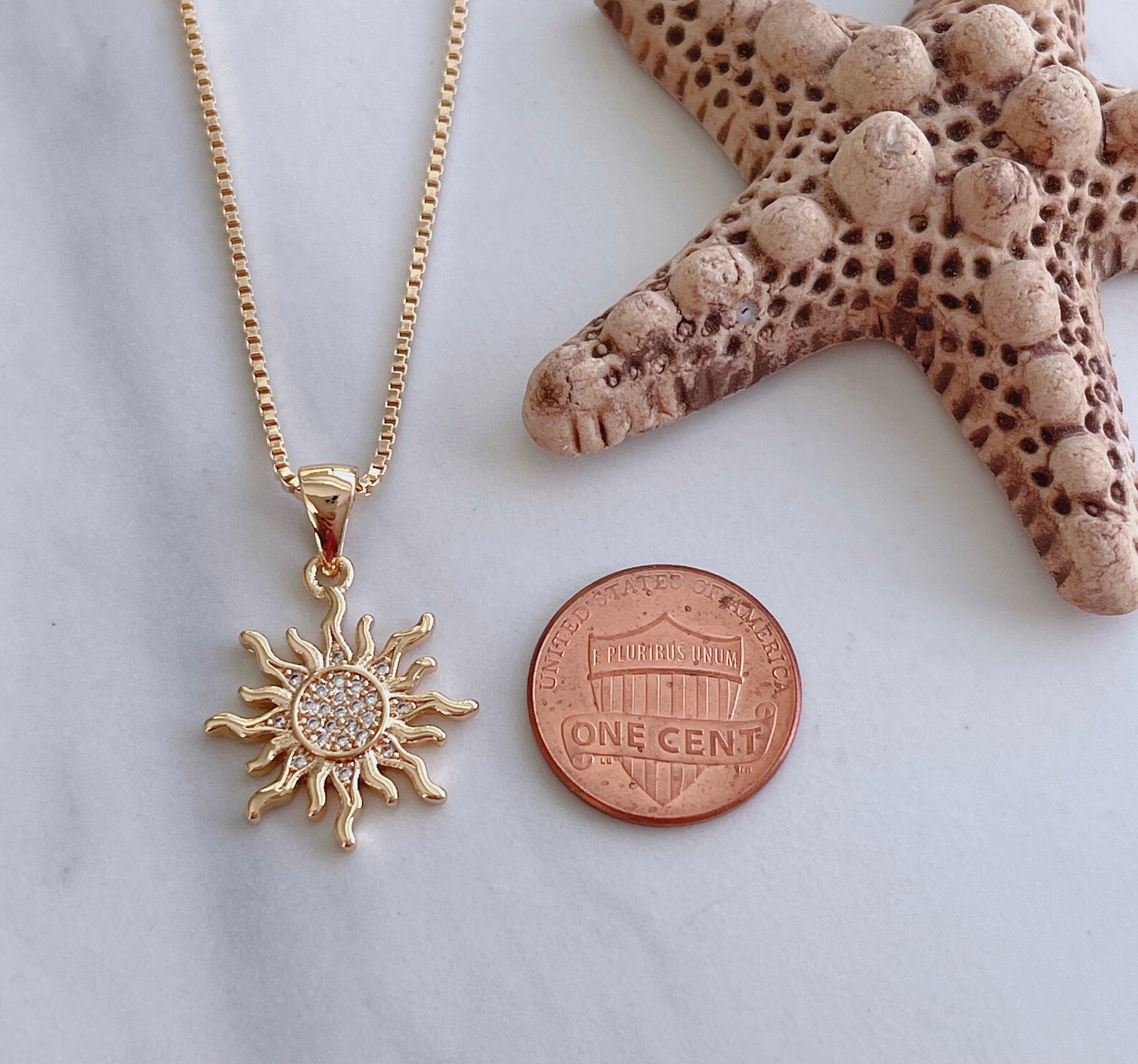 Sunshine Necklace Sun Gold Necklace Sunny Necklace - Etsy