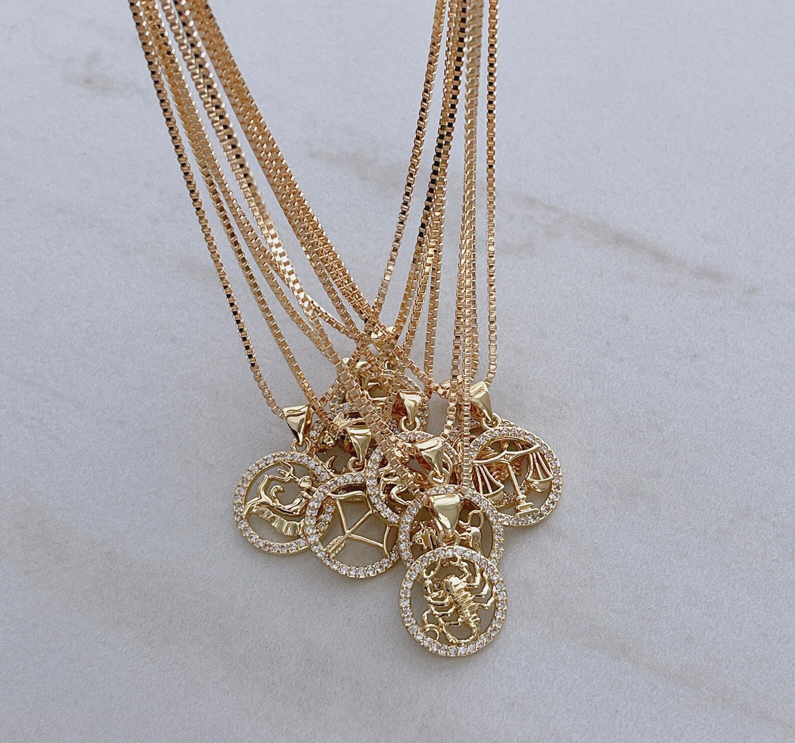 Zodiac Necklace, Horoscope Necklace, Signs Necklace, Astral Necklace ...