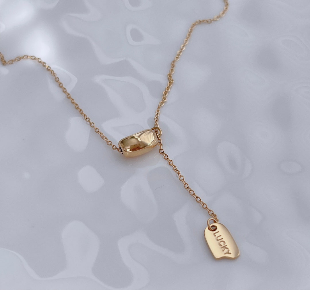 Lucky Necklace, Good Luck Necklace, Minimalist Necklace, Amulet ...