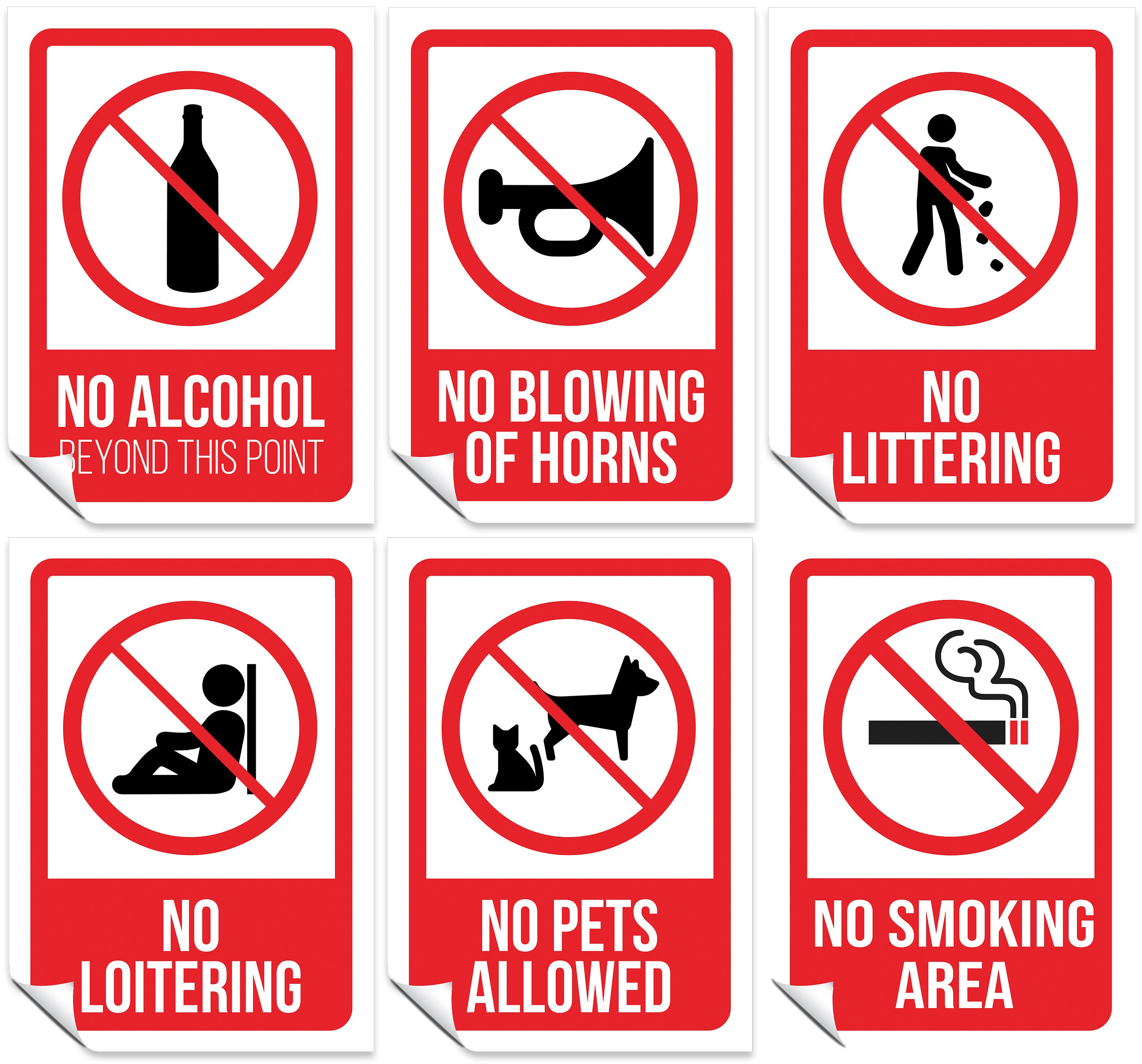 No Blowing Of Horns Signs