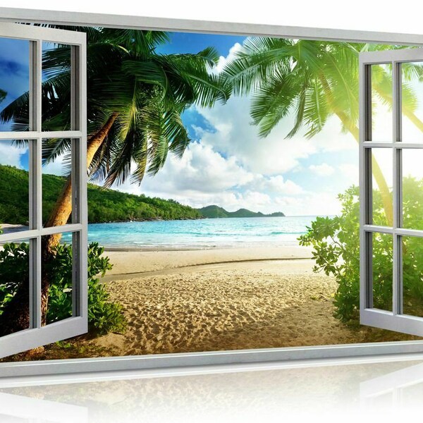 Window Scene Wall Art - Etsy UK