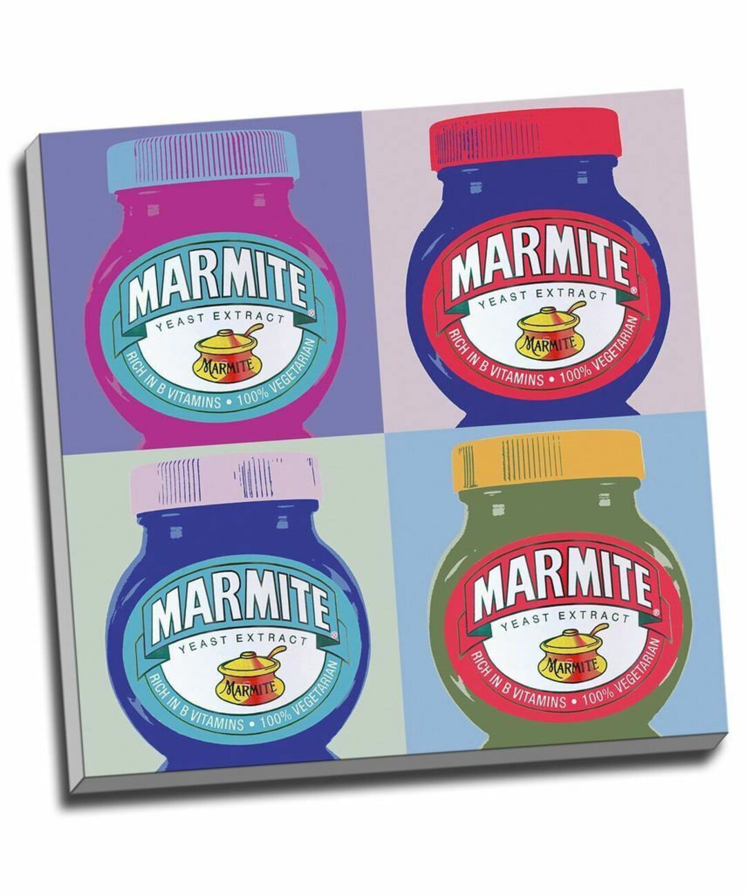 Kitchen Marmite Warhol Style Popart Home Canvas Print Wall Art 20x20 - Etsy