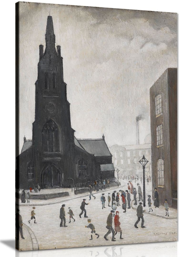 L.s Lowry Collection Painting Canvas Print Wall Art Picture - Etsy UK